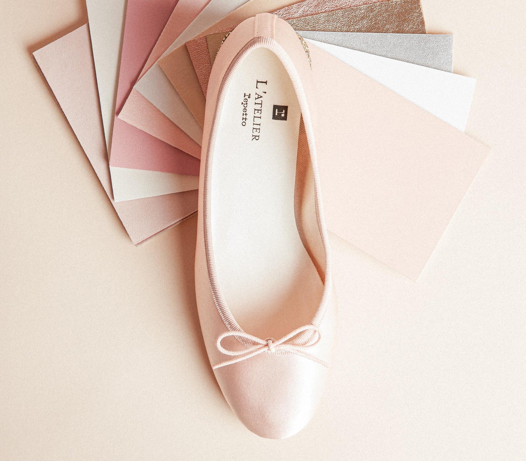 Ballerines Camille cuir Or clair bulle|Repetto Paris