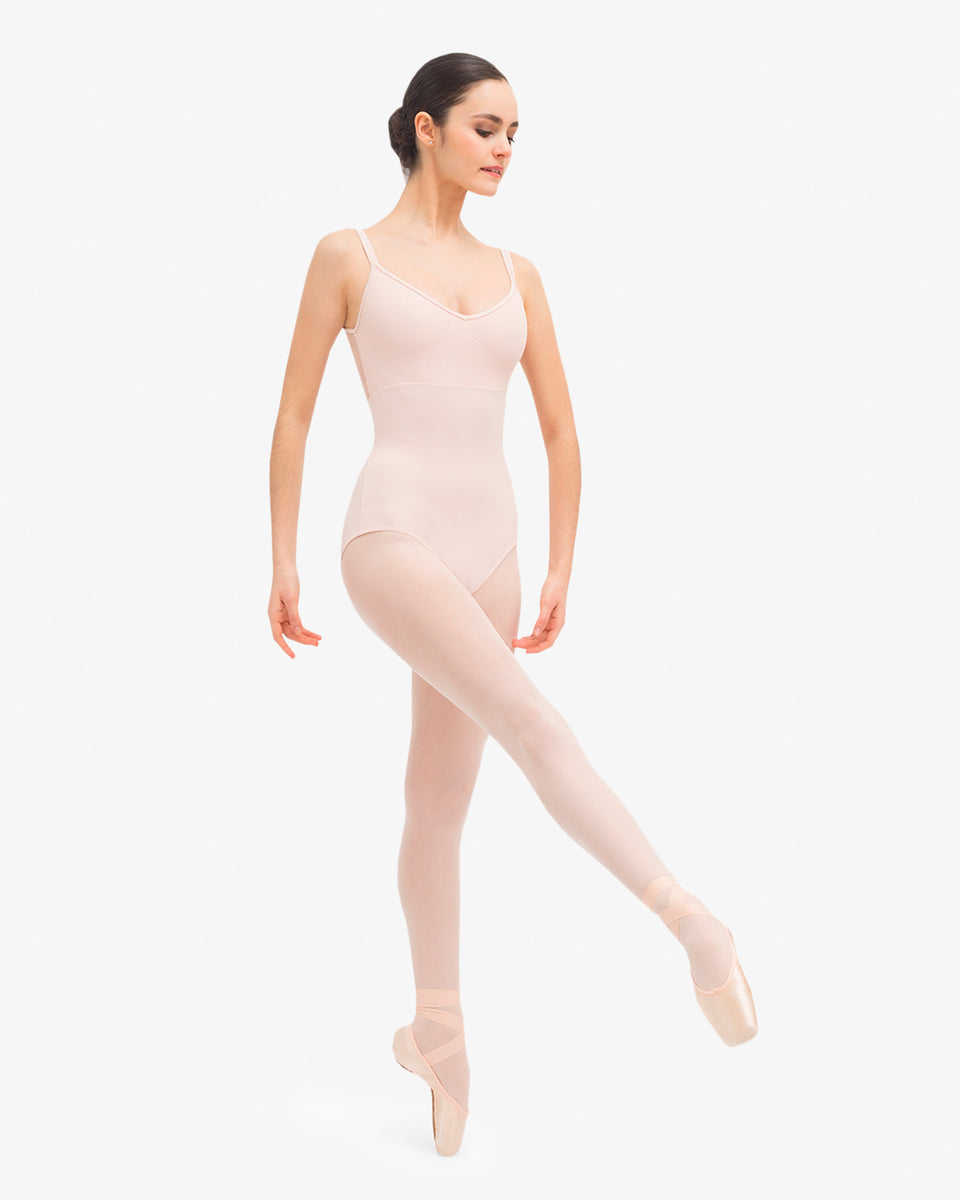 Women's lace back leotard Petal pink – Repetto